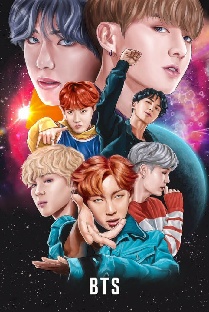 BTS Fan Art Poster 5D Diamond Painting – 5D Diamond Painting